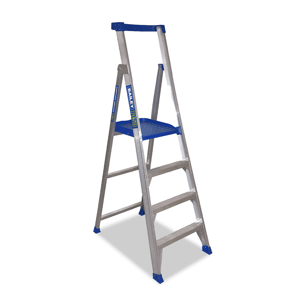 4 Step Model - Bailey P150 Aluminium Platform Ladders | Sitecraft