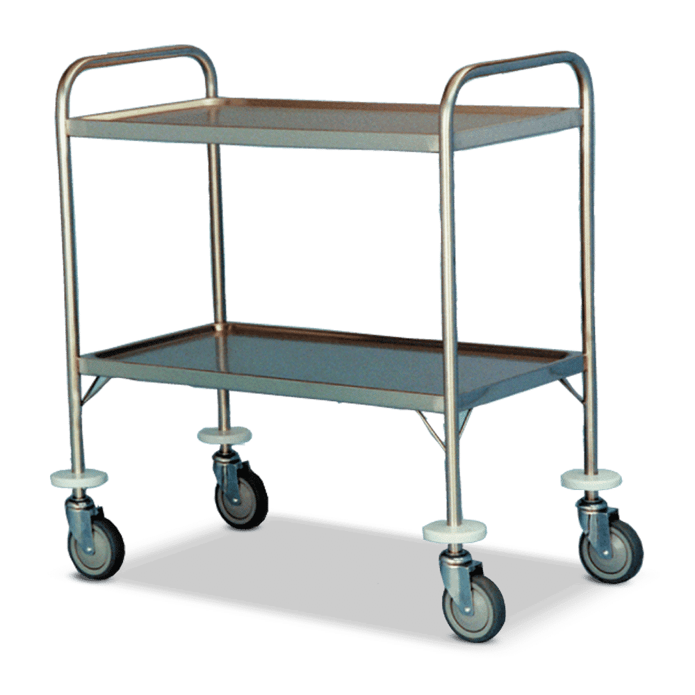 Two Tier Stainless Steel Multipurpose Trolley | 1050 x 500 x 900 ...