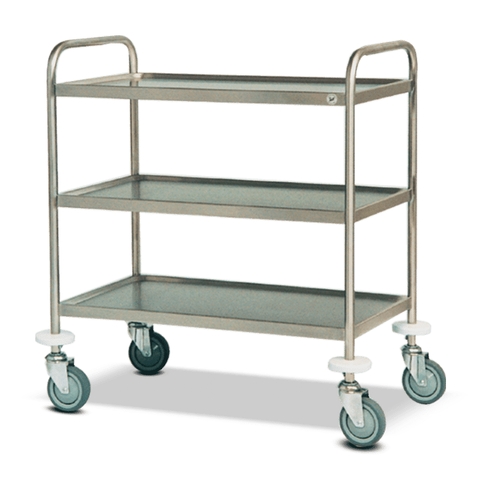 Three Tier Stainless Steel Multipurpose Trolley | 900 x 500 | Sitecraft