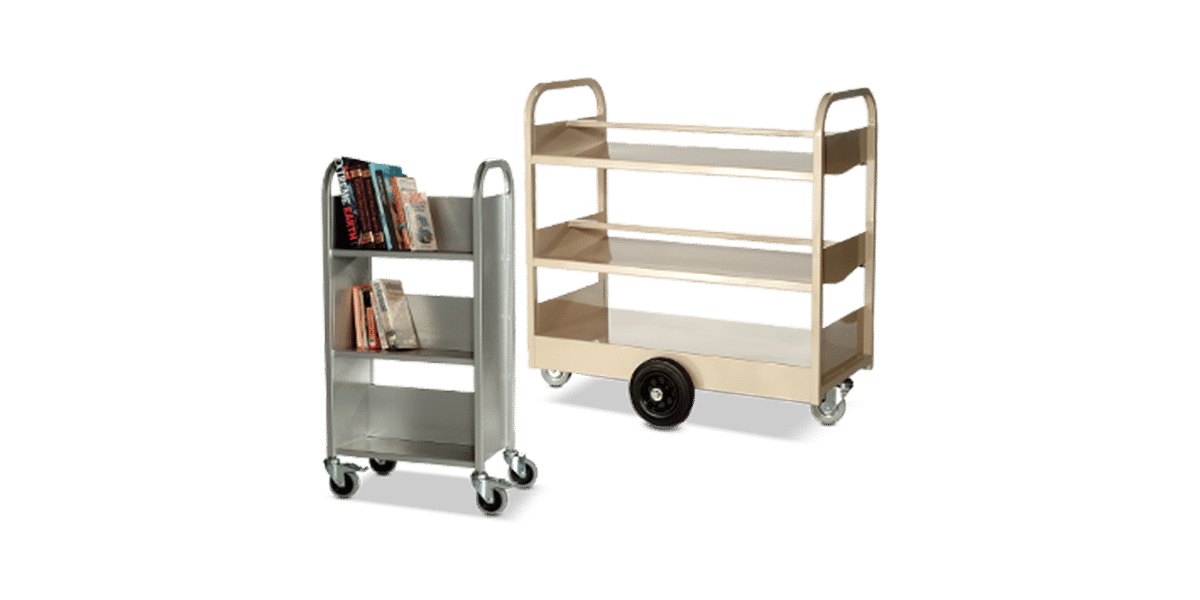 Library Book Trolley & Multimedia Trolleys | Sitecraft