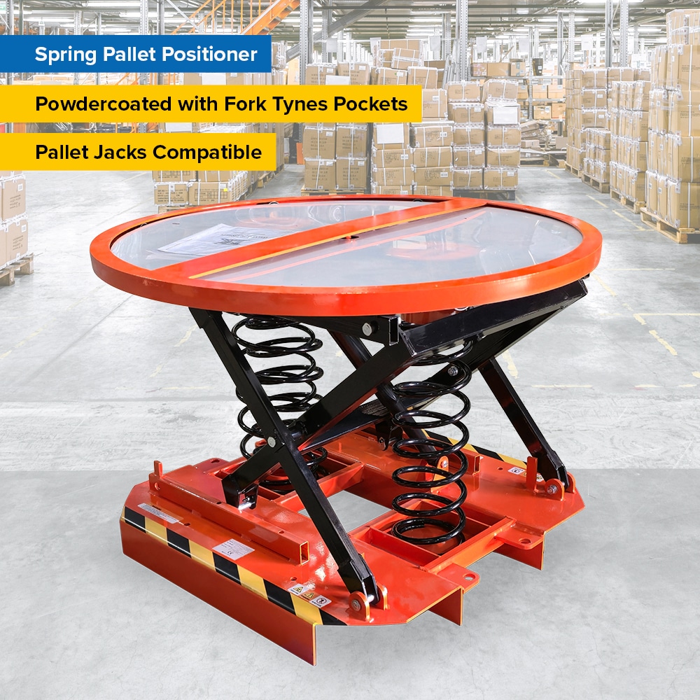 Spring Pallet Positioner | Powder Coated | Sitecraft